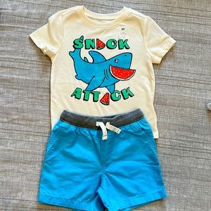Matching Sets | Nwt Matching Toddler Set Sharks Snacks | Poshmark